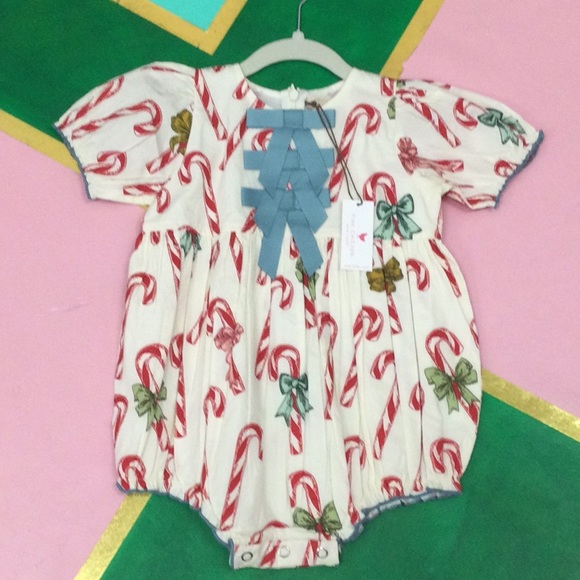 Pink Chicken | One Pieces | Nwt Pink Chicken Candy Cane Lane Bubble ...